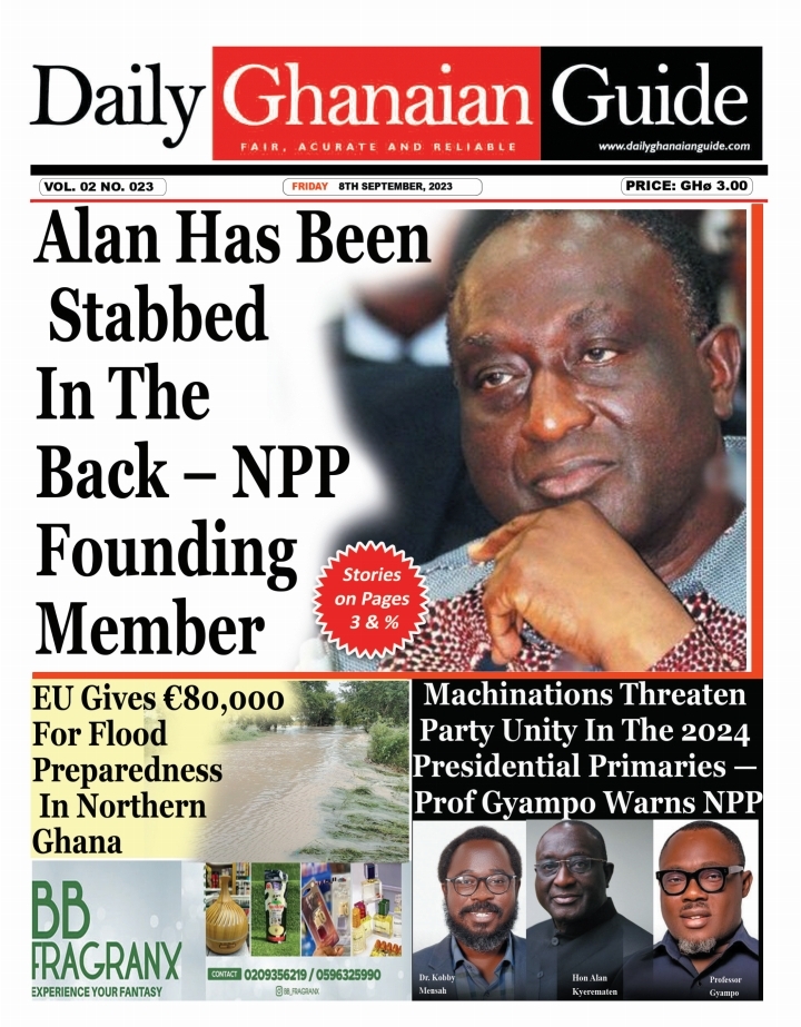 Daily Ghanaian Guide, Friday, September 8, 2023 – Ghana News Stand