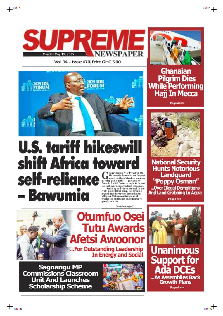 Supreme, Monday, 19th May, 2025 – Ghana News Stand