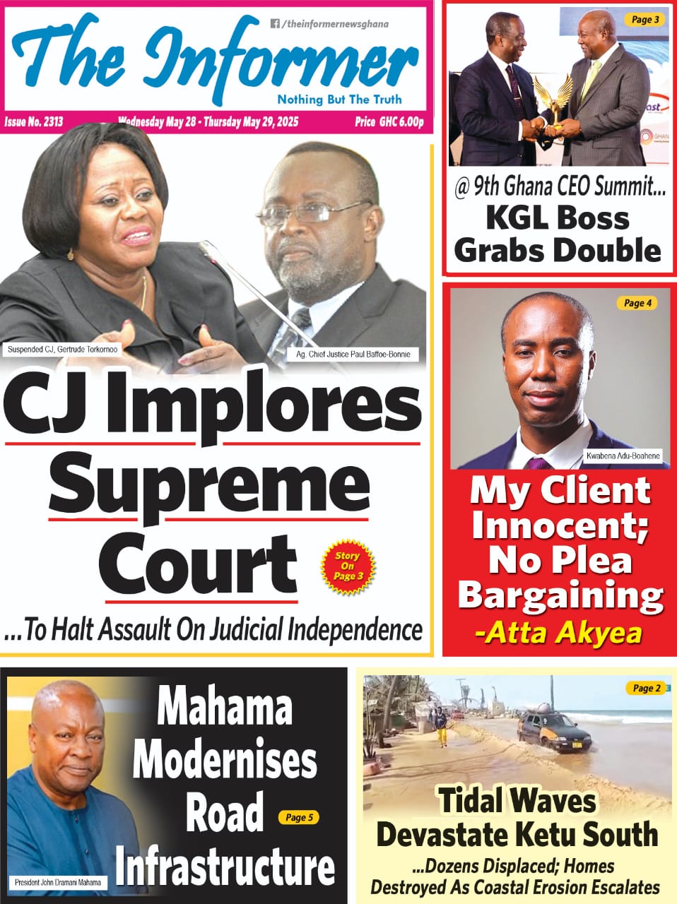 Informer, Wednesday, 28th May, 2025 – Ghana News Stand
