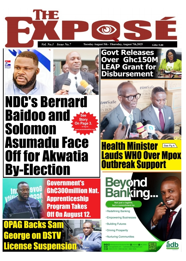 EXPOSE, Tuesday, 5th August, 2025 – Ghana News Stand